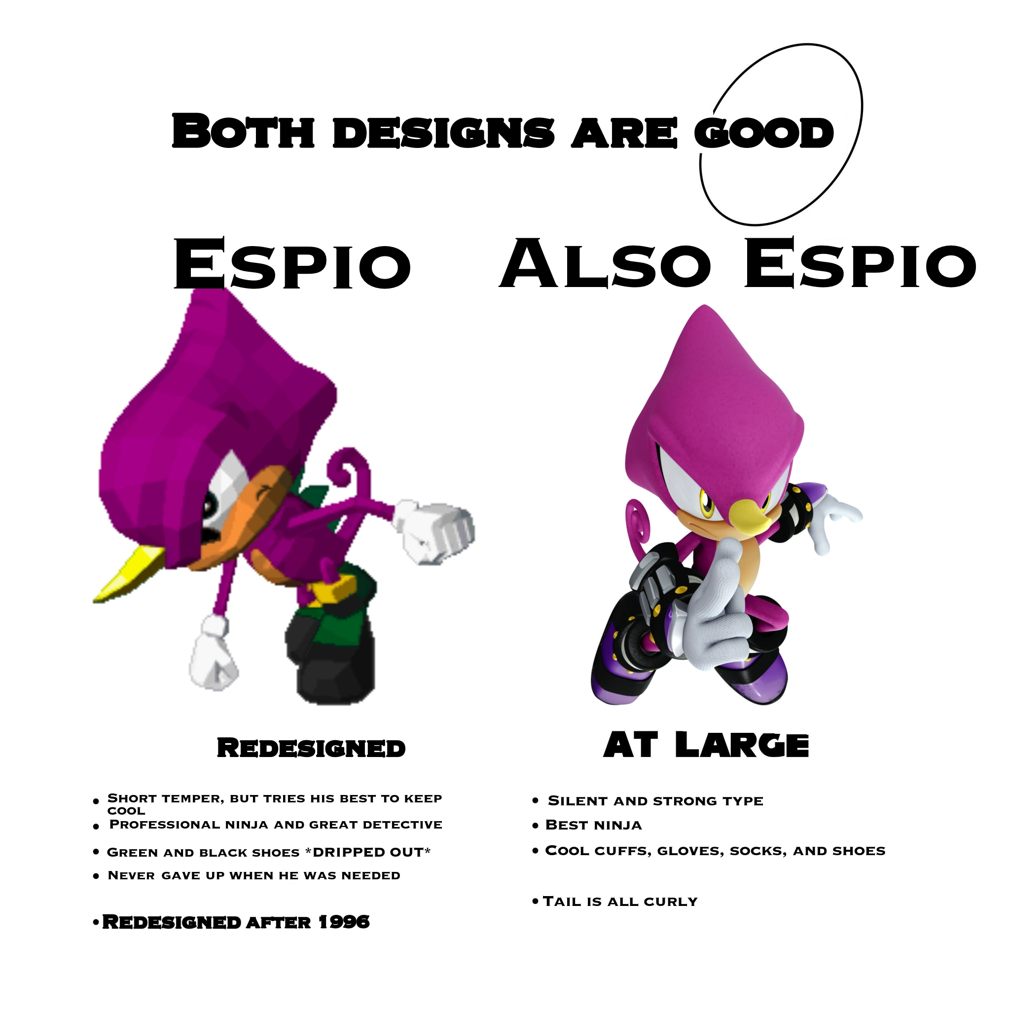 The opposite of the Santiago meme, where both designs are praised | Fandom