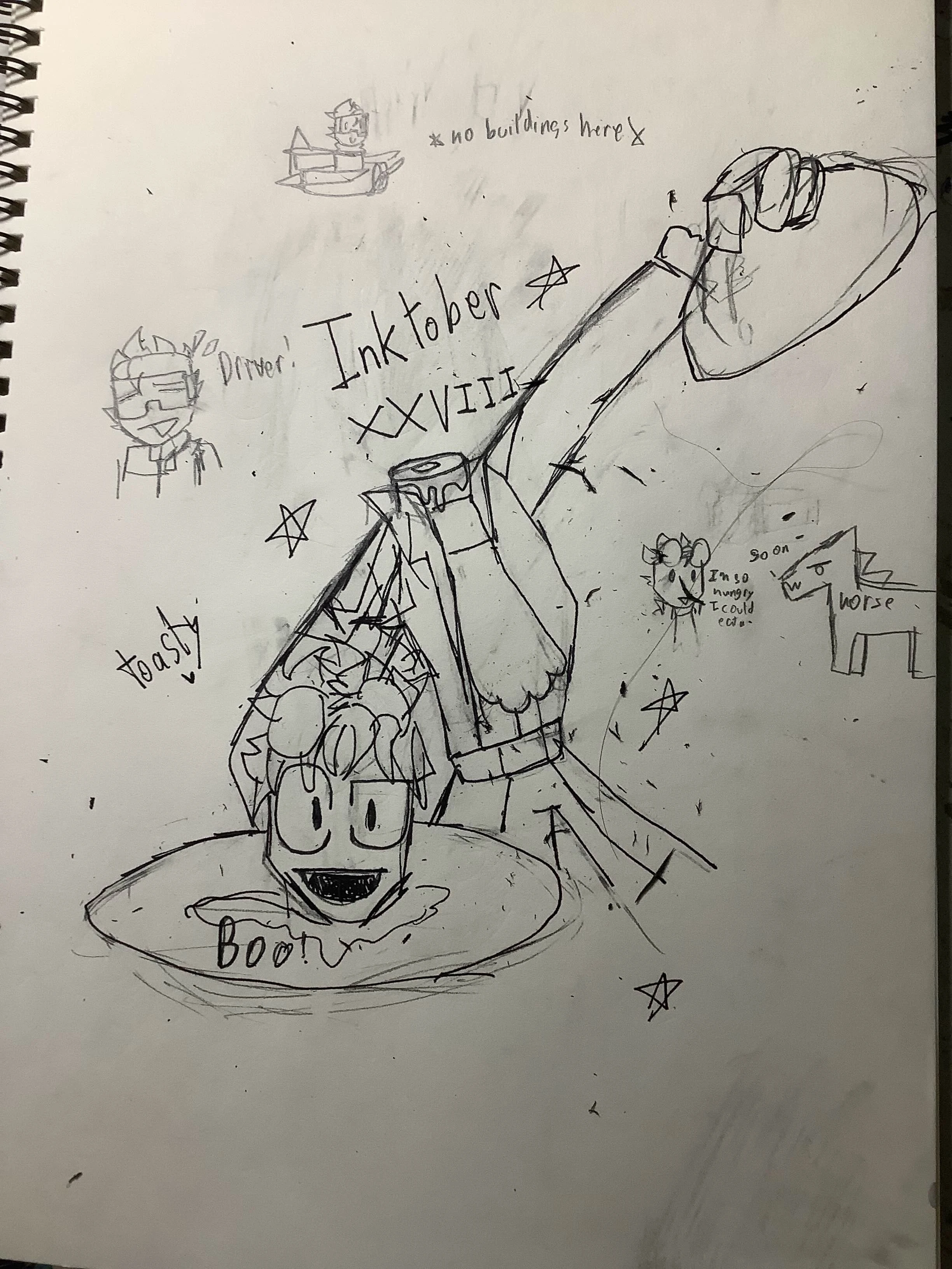 Inktober 28! headless driver guy | Fandom