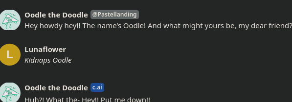 D1 of being evil to Oodle AI | Fandom