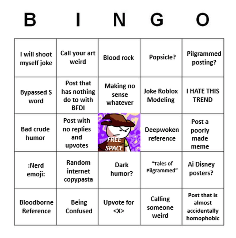 You probably hate me so i made BINGO that is literally my post/replies ...