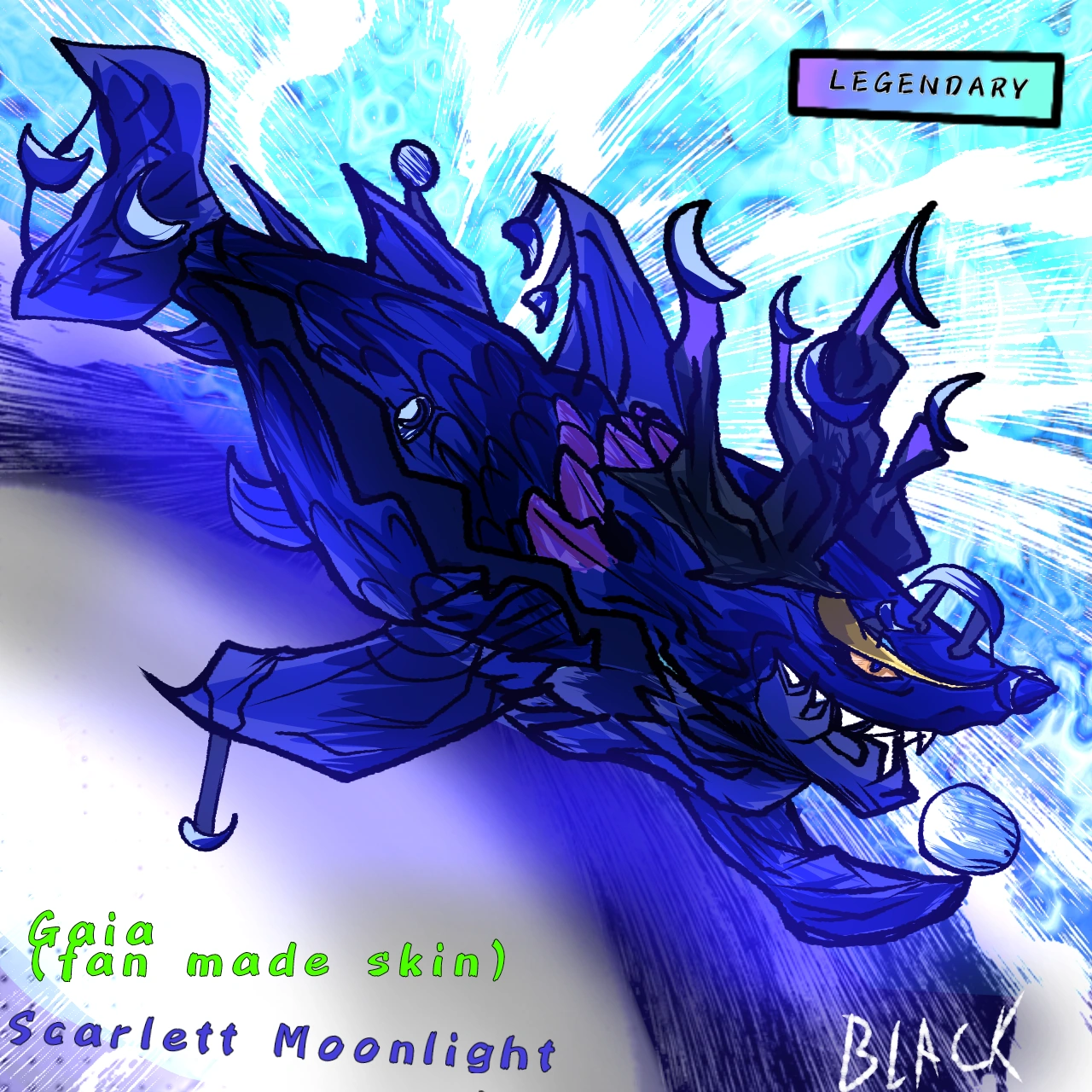 Scarlet moonlight gaia fanmade skin by me | Fandom