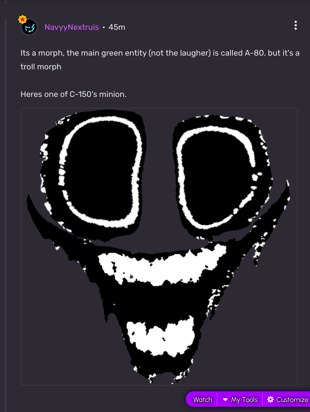 Ok so there is an entity called a-80 and acts like A-150 but was not c ...