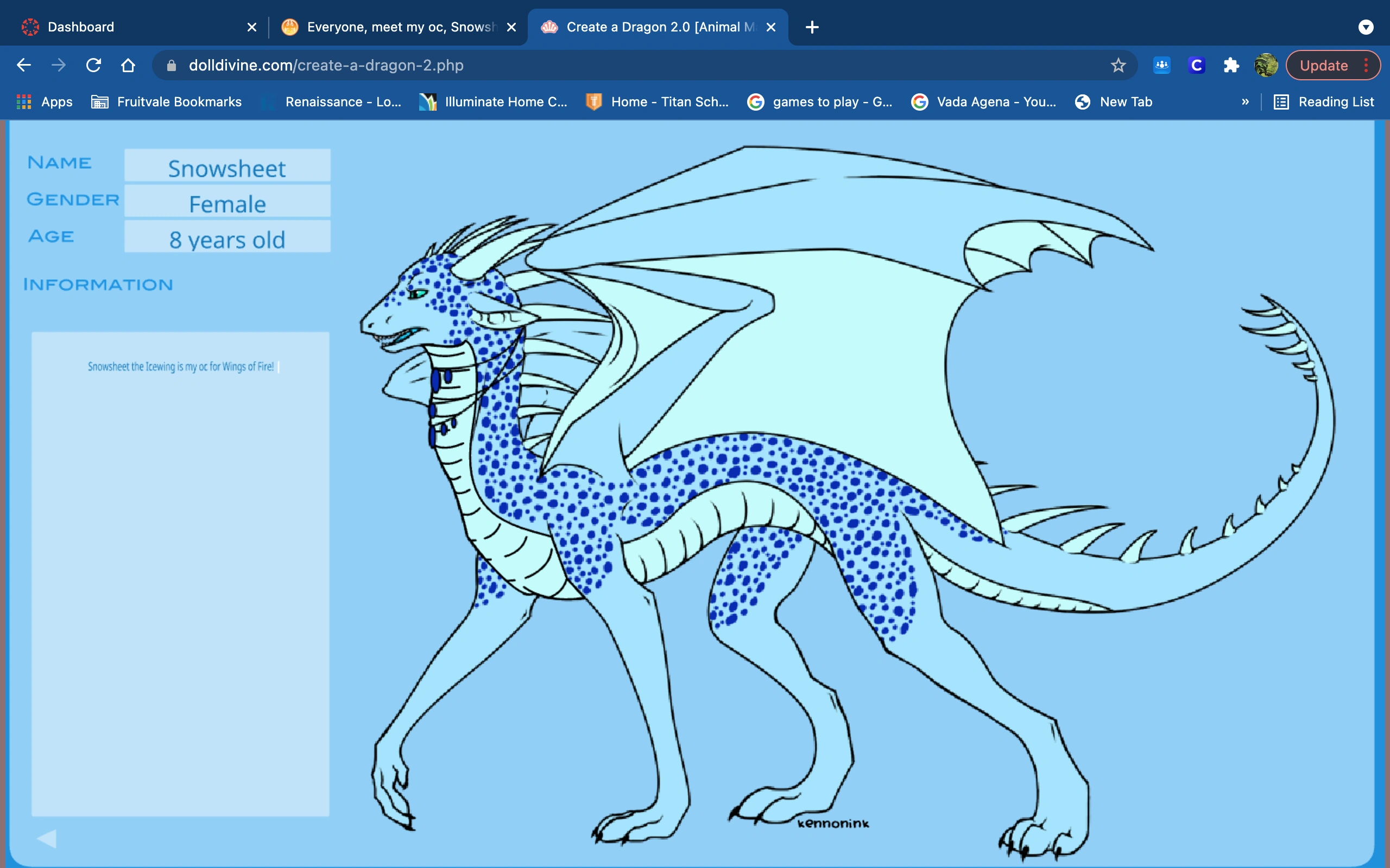 Everyone, meet my oc, Snowsheet the Icewing! | Fandom