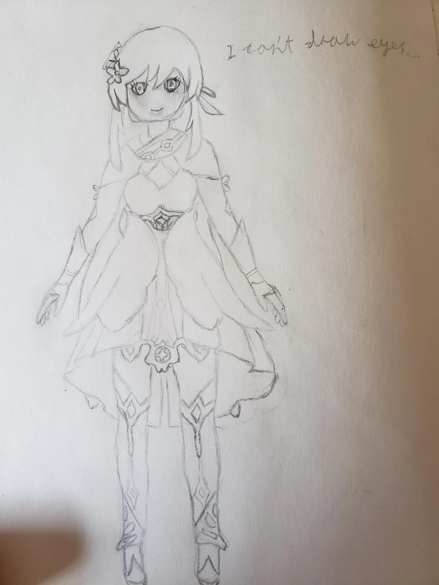 Lumine drawing that I started last year (and only finished now) | Fandom