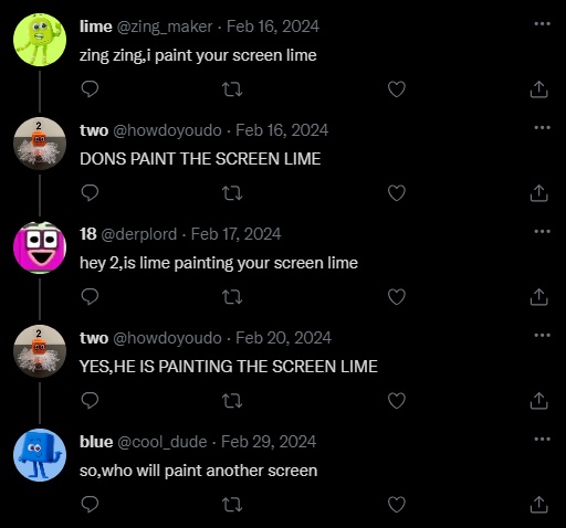 zing zing,i paint your screen lime,anyways,some funny numberblocks on ...