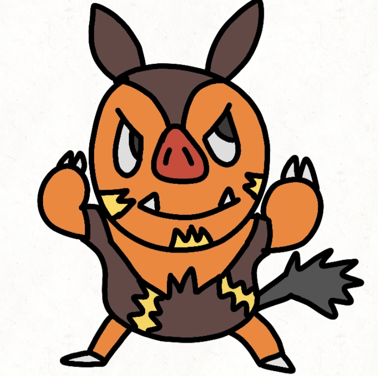 I redesigned pignite | Fandom