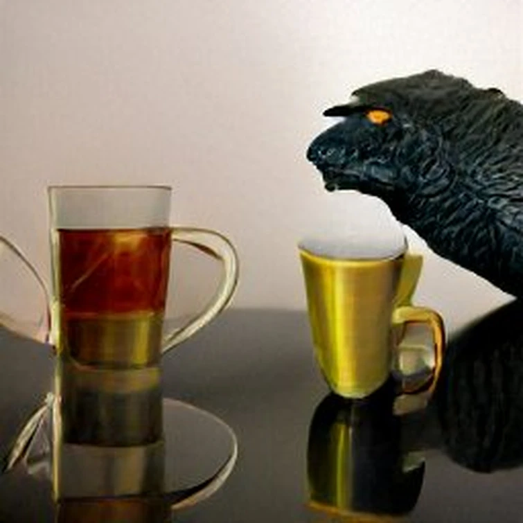 Nuclear And Blue Gamera sharing tea. | Fandom