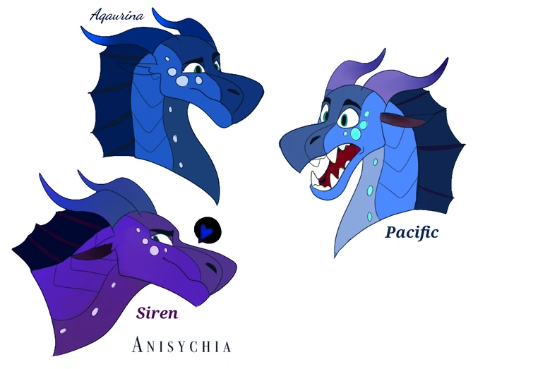 Redesign of my seawing triplets | Fandom