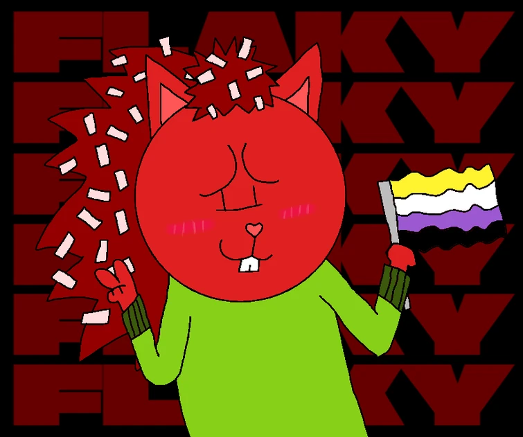 Flaky fanart (this is my first time making HTF fanart... gonna post it ...