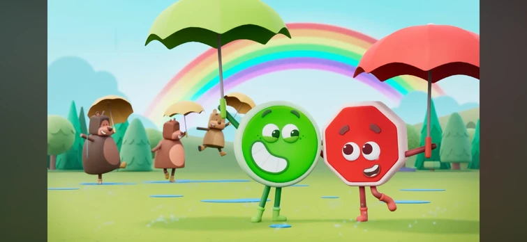 Rainbows in 4 Learningblocks Shows | Fandom