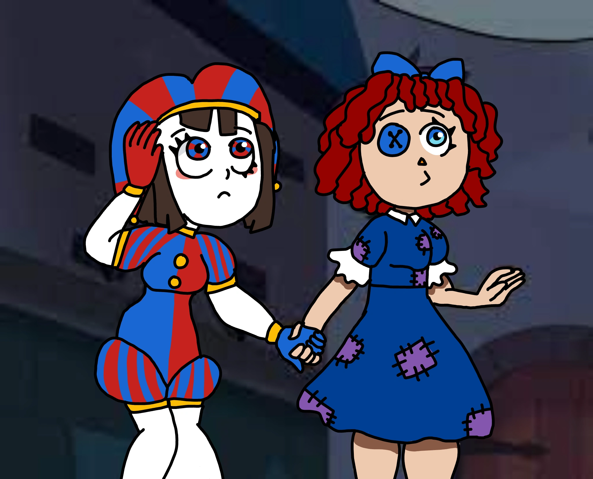 Late asf where I am but heres two peices of art (yes traced from actual ...