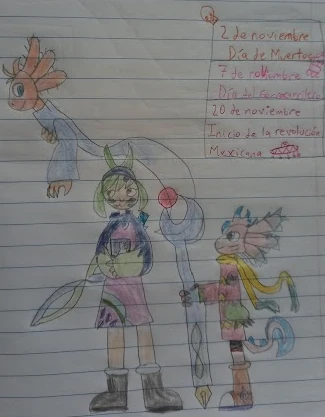 A drawing I made in honor of Axol for Day of the Dead ft. Axol JR | Fandom