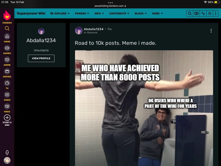 Road to 10k posts. Meme i made. | Fandom