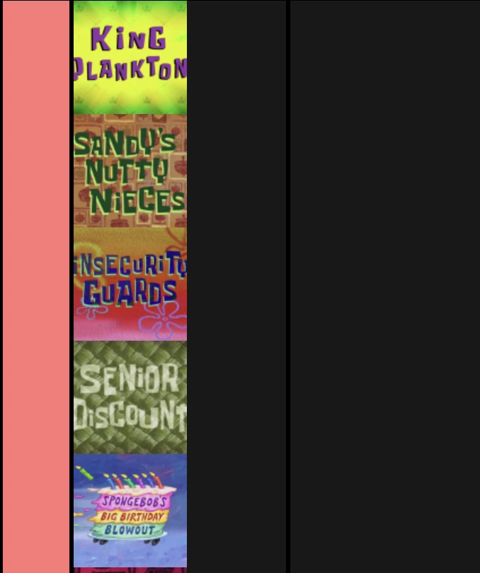 SpongeBob season 12 tier list | Fandom