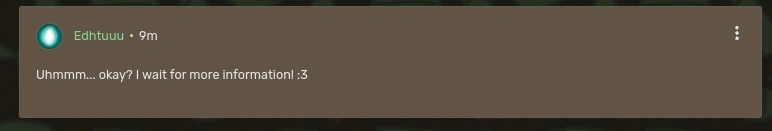 I cant reply cuz my reply section is broken | Fandom