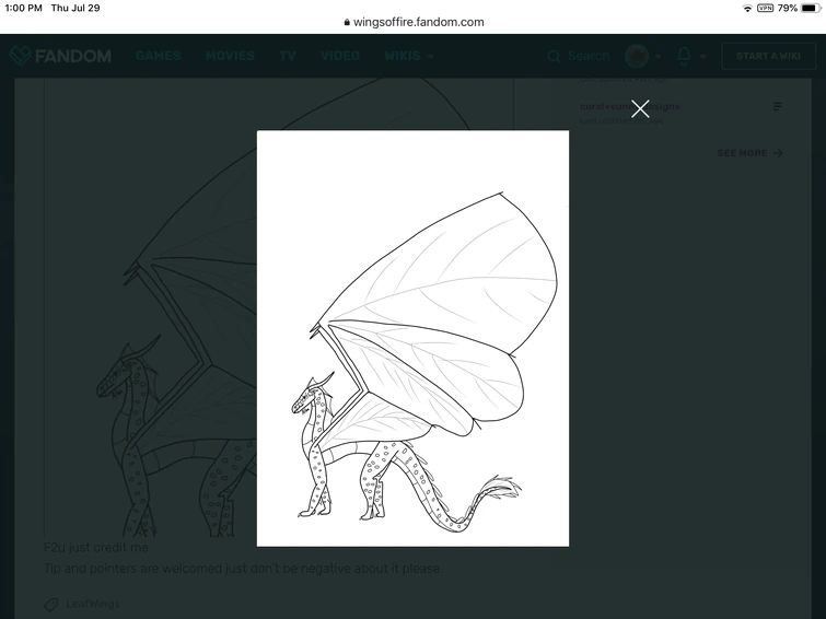 Leafwing base i made 😃 | Fandom