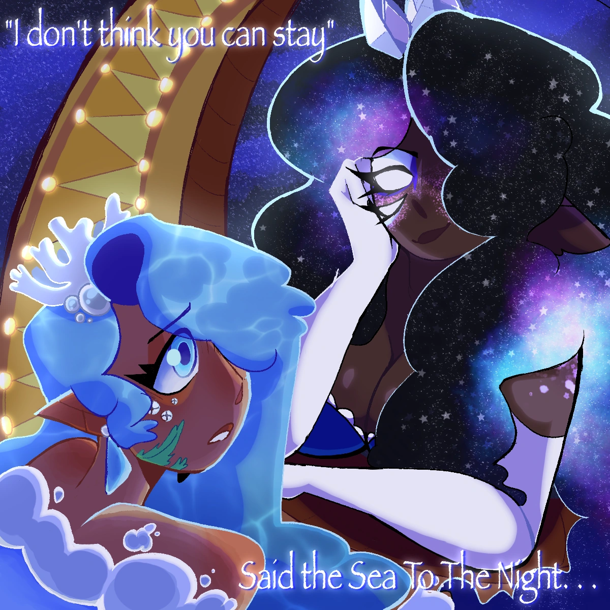 “And She’s got Dashes in her stars. . .” || SeaMoon Art {Redraw} | Fandom