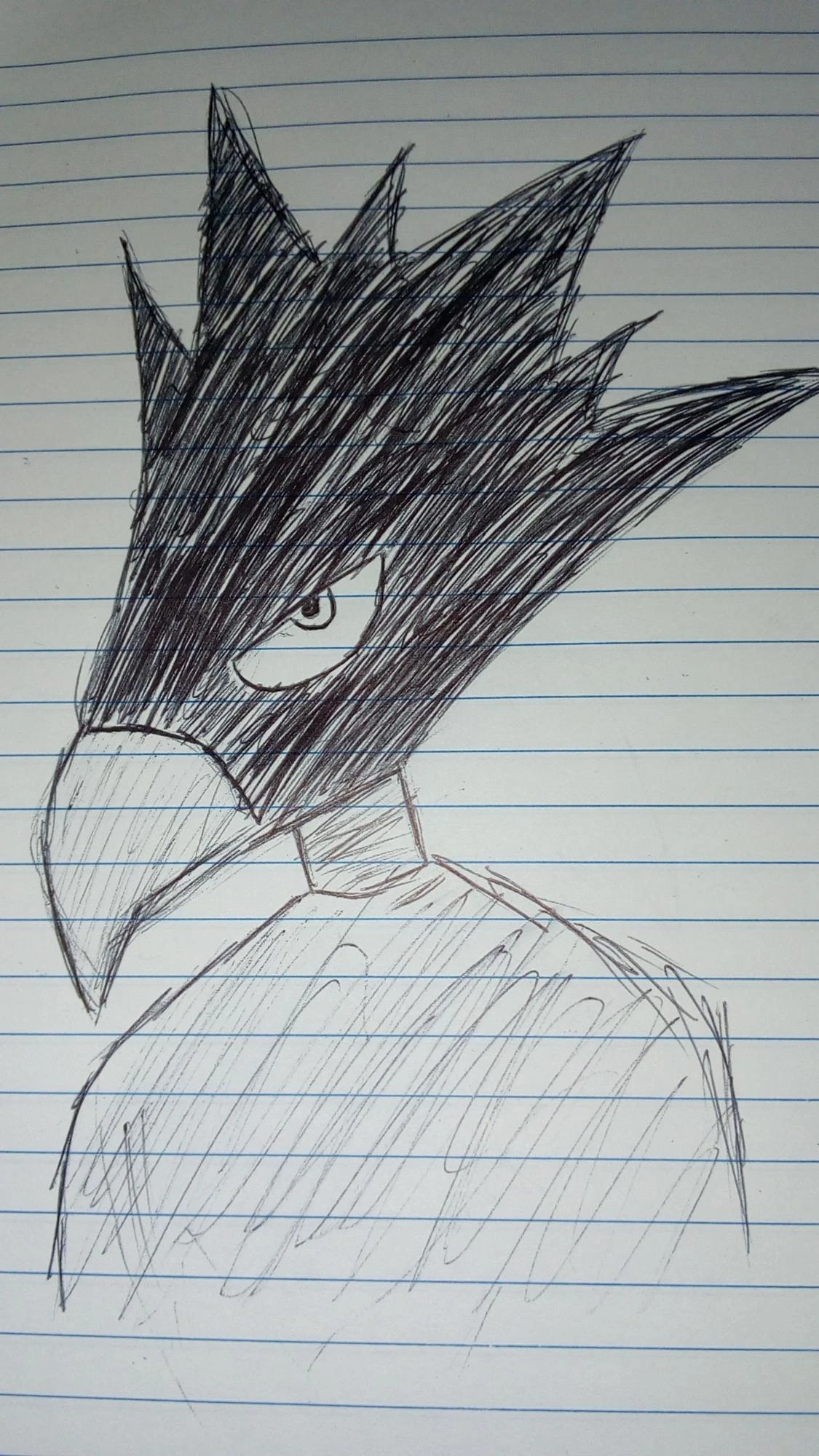 I drew tokoyami during class | Fandom