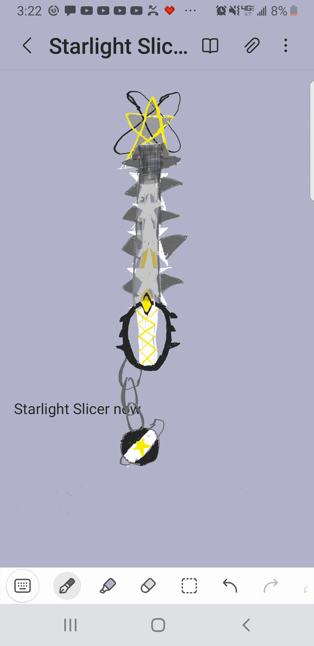 I drew a custom keyblade | Fandom