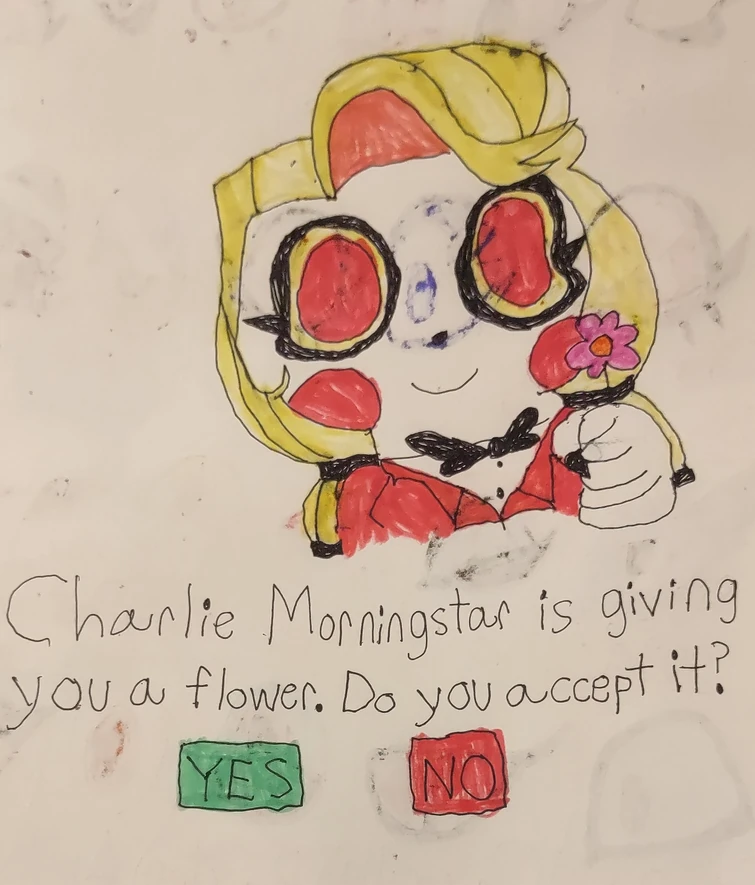 I drew yet another picture of Charlie Morningstar. I haven't drawn her ...