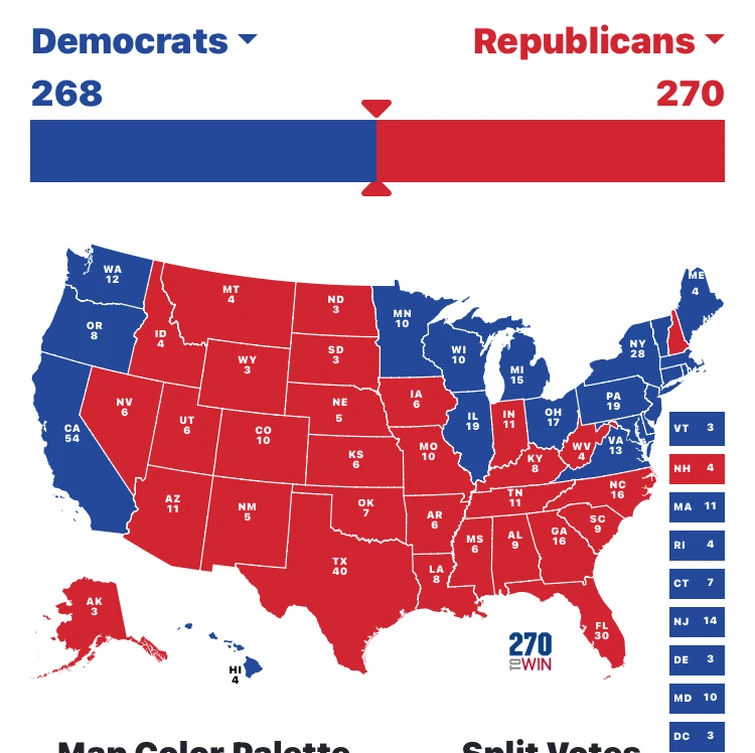Give me two random characters and I will give you a map of how America ...