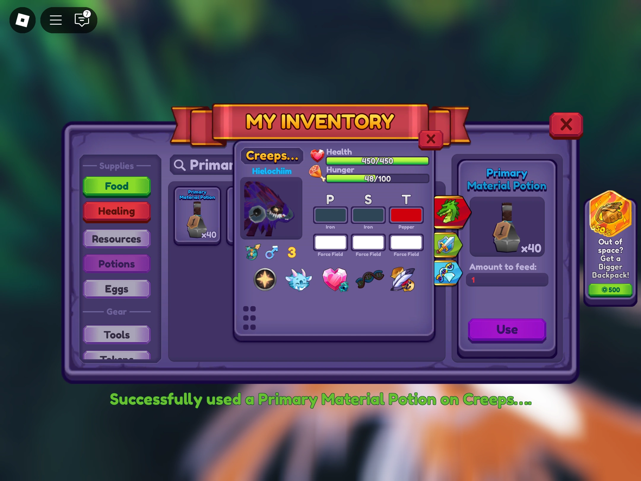 I used one singular mat pot | Fandom