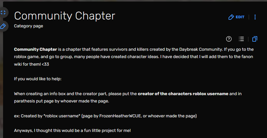 Community ChapteR? | Fandom