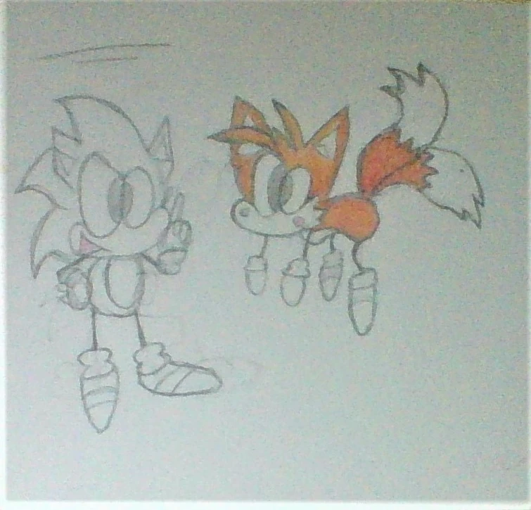 Sonic and Tails Doodle I made in prison | Fandom