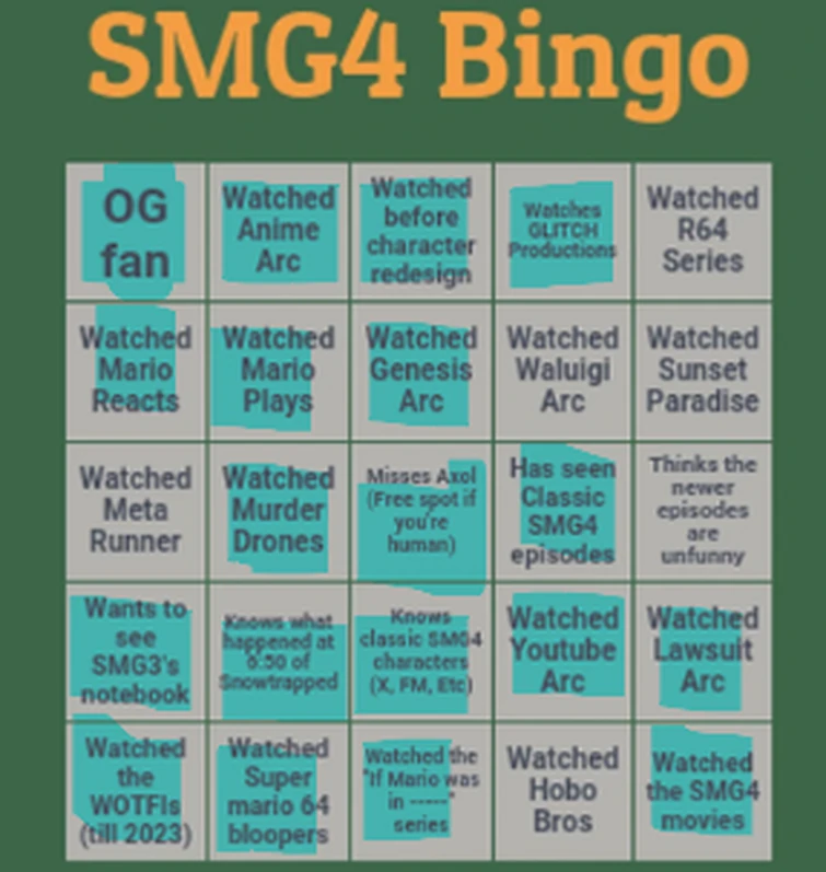 SMG4 Bingo! | Fandom