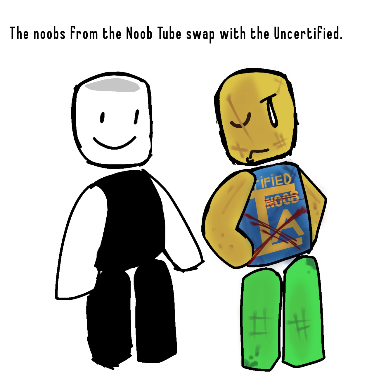 swap au of item asylum. If it has characters, there will be a swap au ...