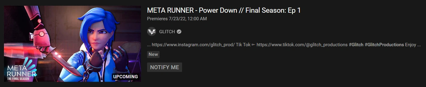 since meta runner season 3 ep 1 is gonna come out later this day whats ...