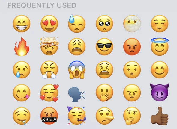 assume something about my frequently used emoji (technically stolen by ...