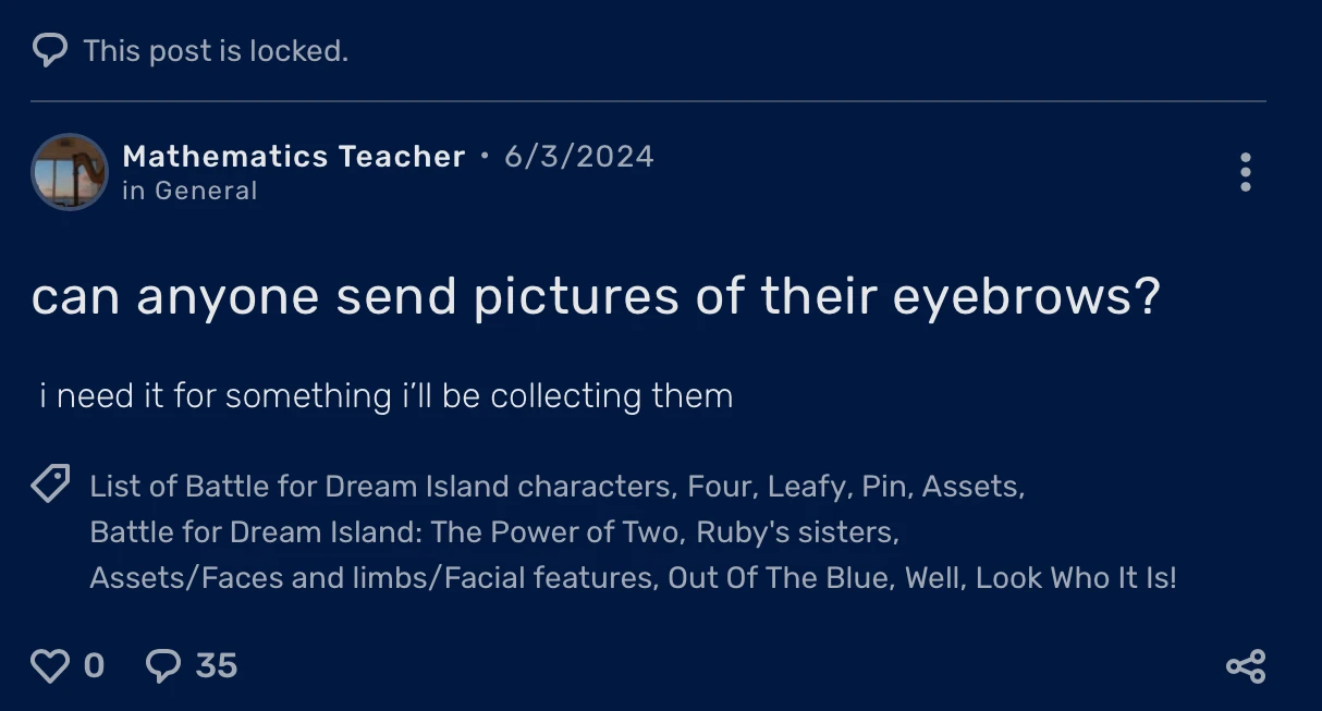 This wiki was absolutely wild while i was on break | Fandom