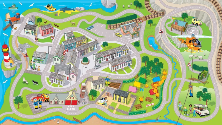 Our take on a Pontypandy map | Fandom