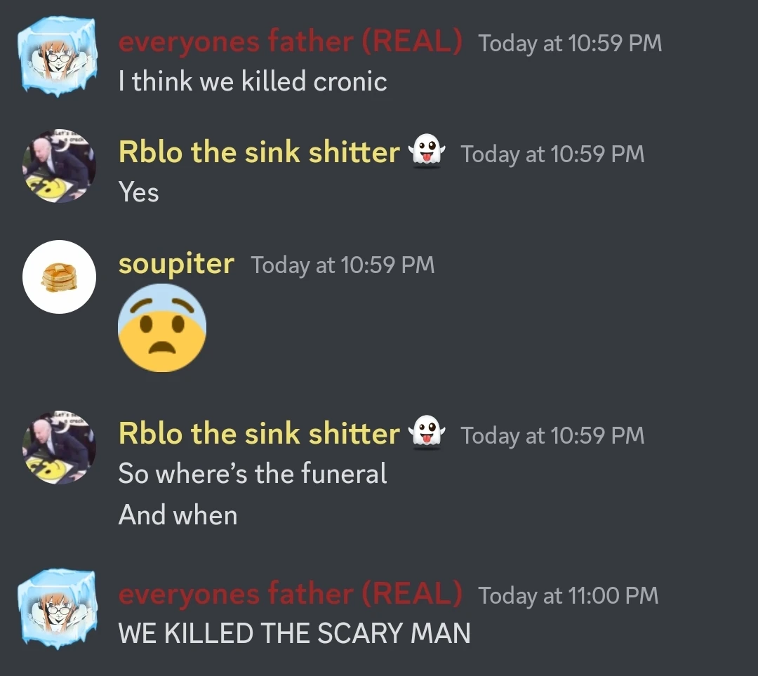 don't ask how cronic died | Fandom