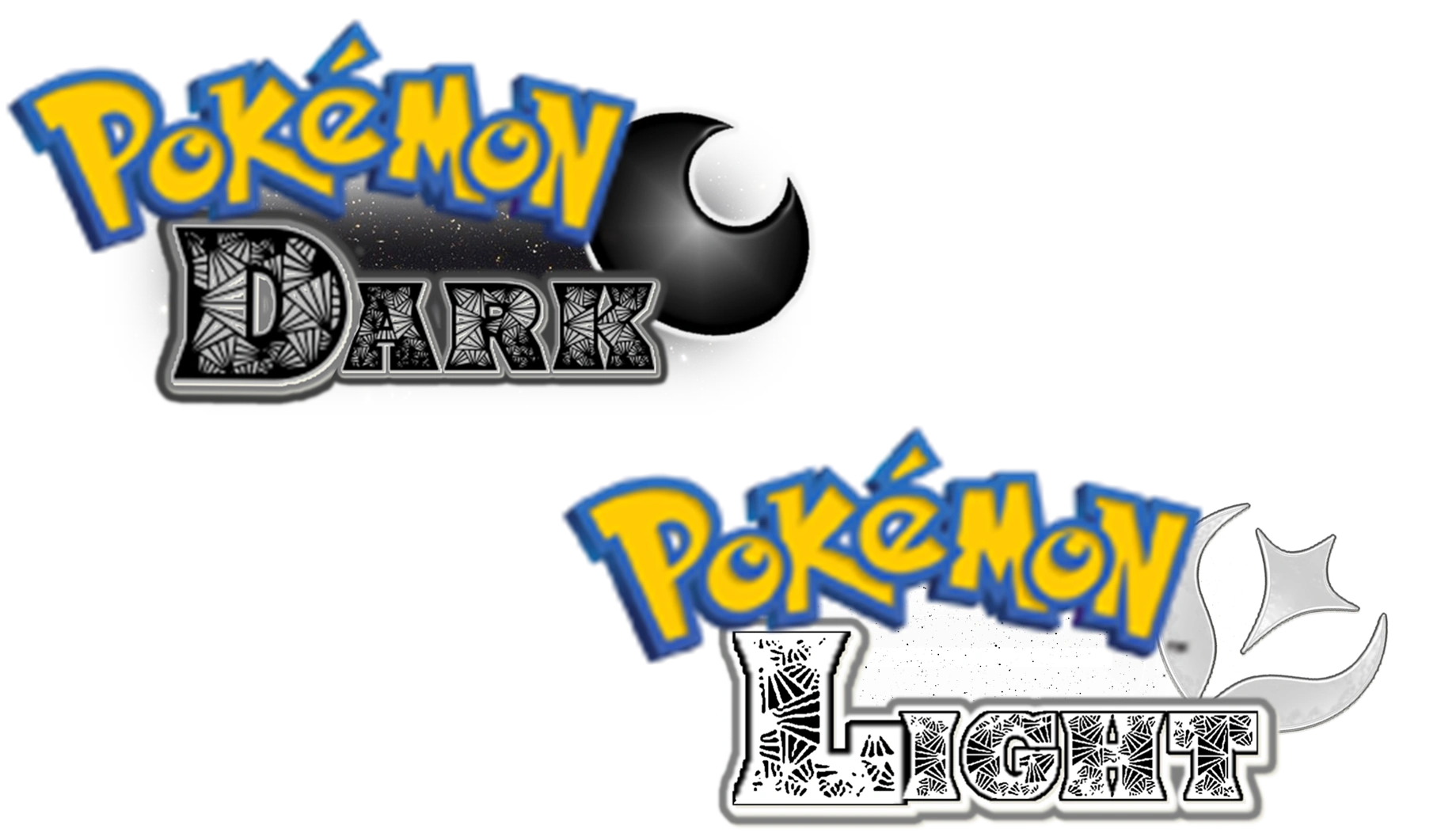 My own Custom Pokémon Games logo designs, Pokémon Dark and Light | Fandom