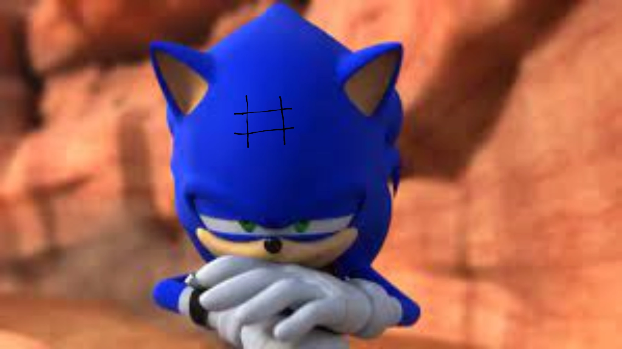 Tic tac toe on sonic's forehead anyone? | Fandom