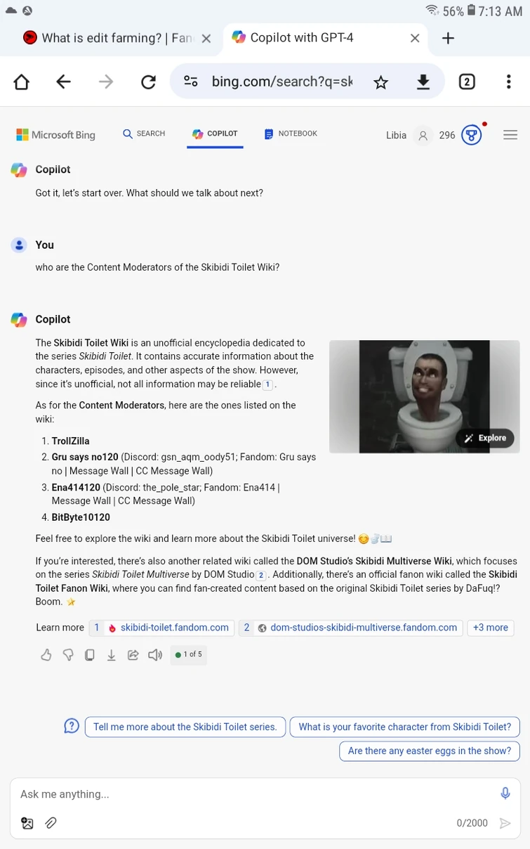 Wiki Staff according to Copilot(Bing AI) | Fandom
