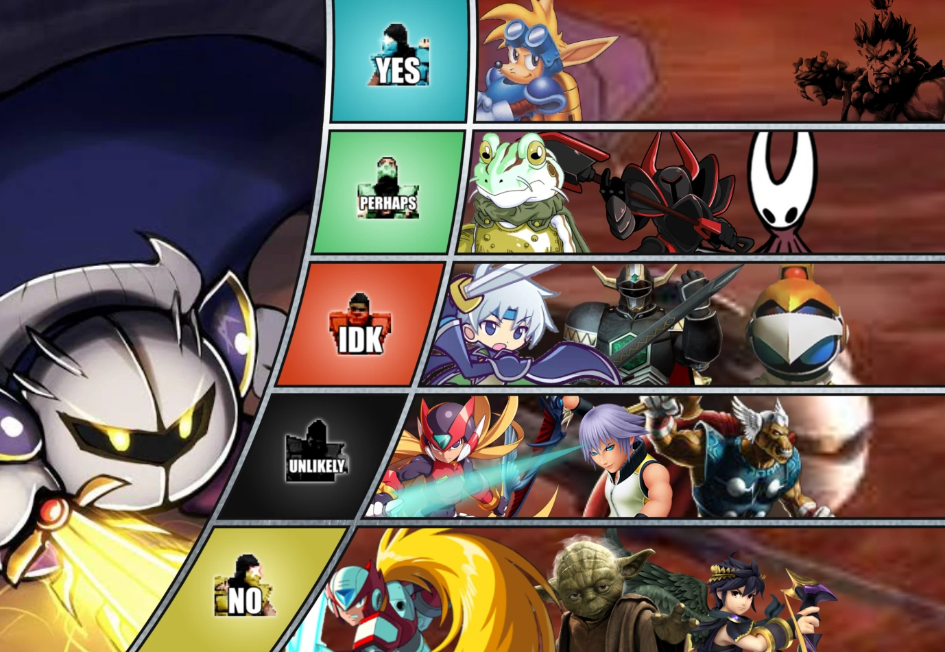 Lo momento numero 2(Meta Knight Tier List) | Fandom