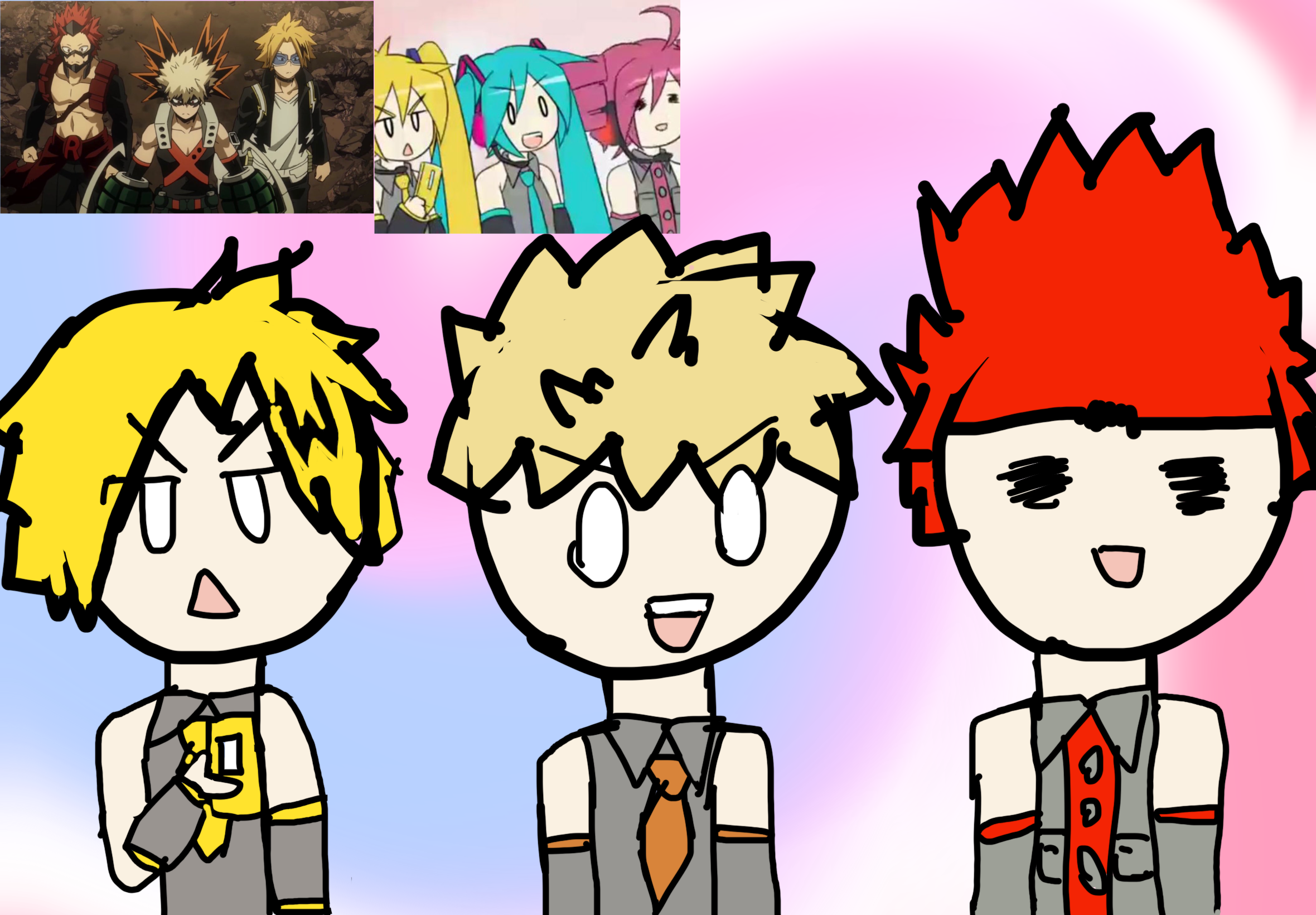 I turned the Triple Baka squad into the Triple Baku Squad lol (this is my art) | Fandom