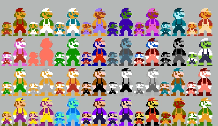 Mario, Luigi, Giuseppe, IOLUI, UIGIY, ARIOL, Underground, Fire, Rose ...