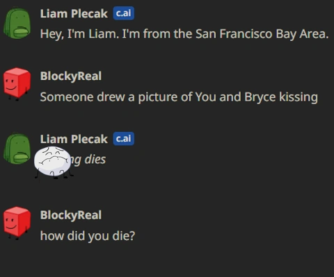 Most normal conversation with AI: (warning cringe) | Fandom