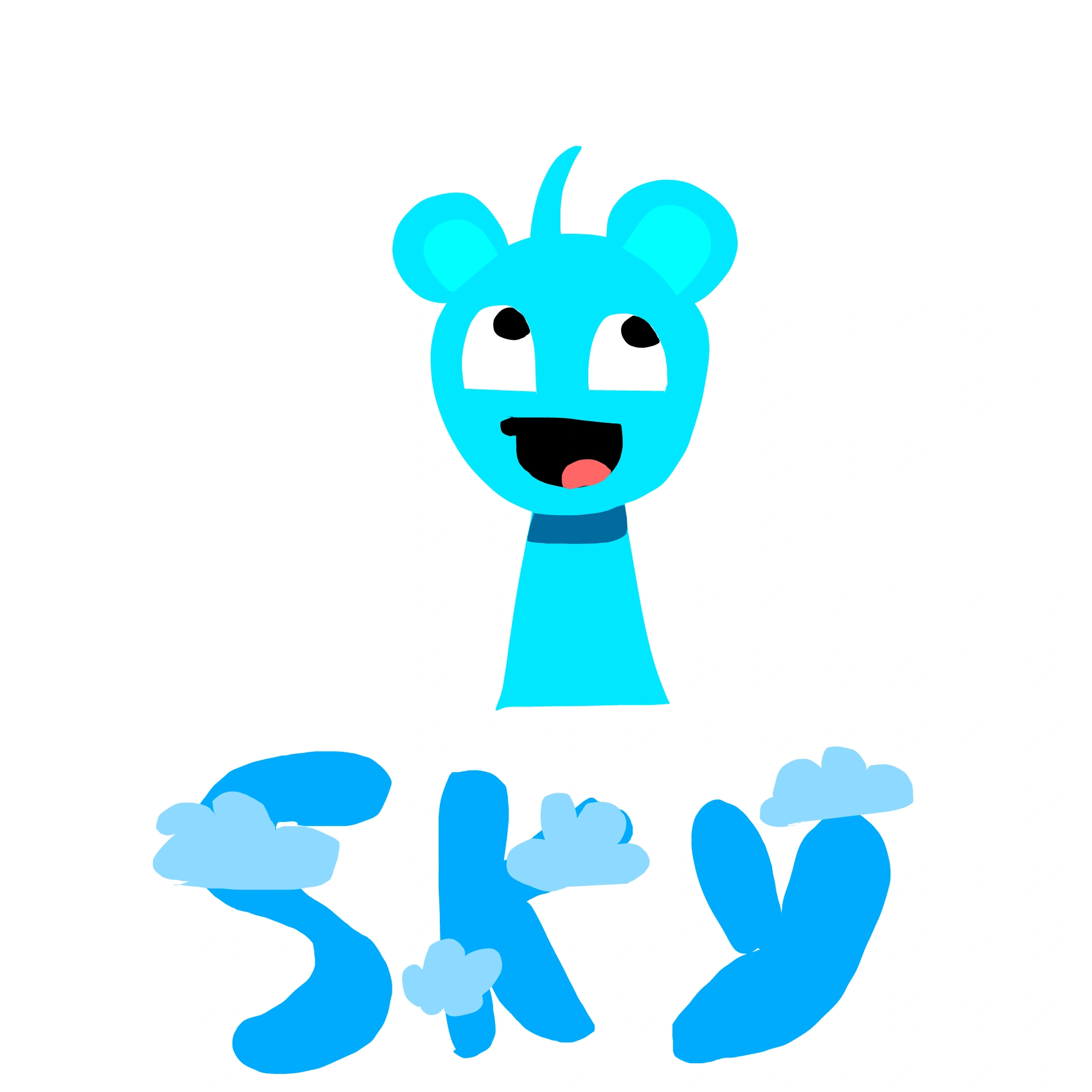 Did lasso art of sky w/ epic face cuz i have no idea what to post | Fandom