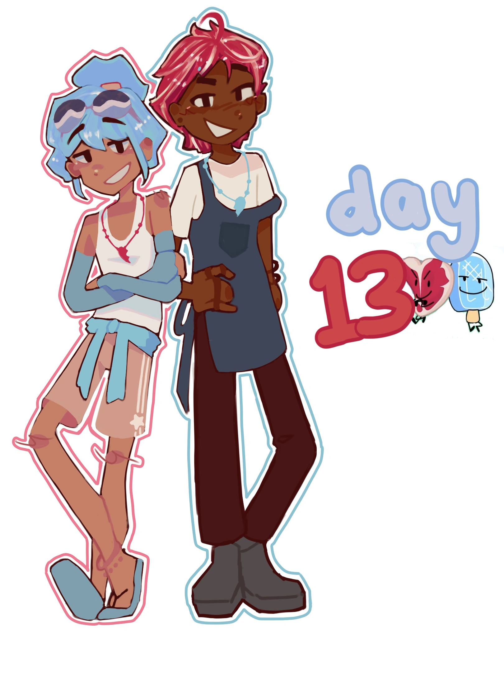 june art challenge day 13/14- jordan and popsicle | Fandom