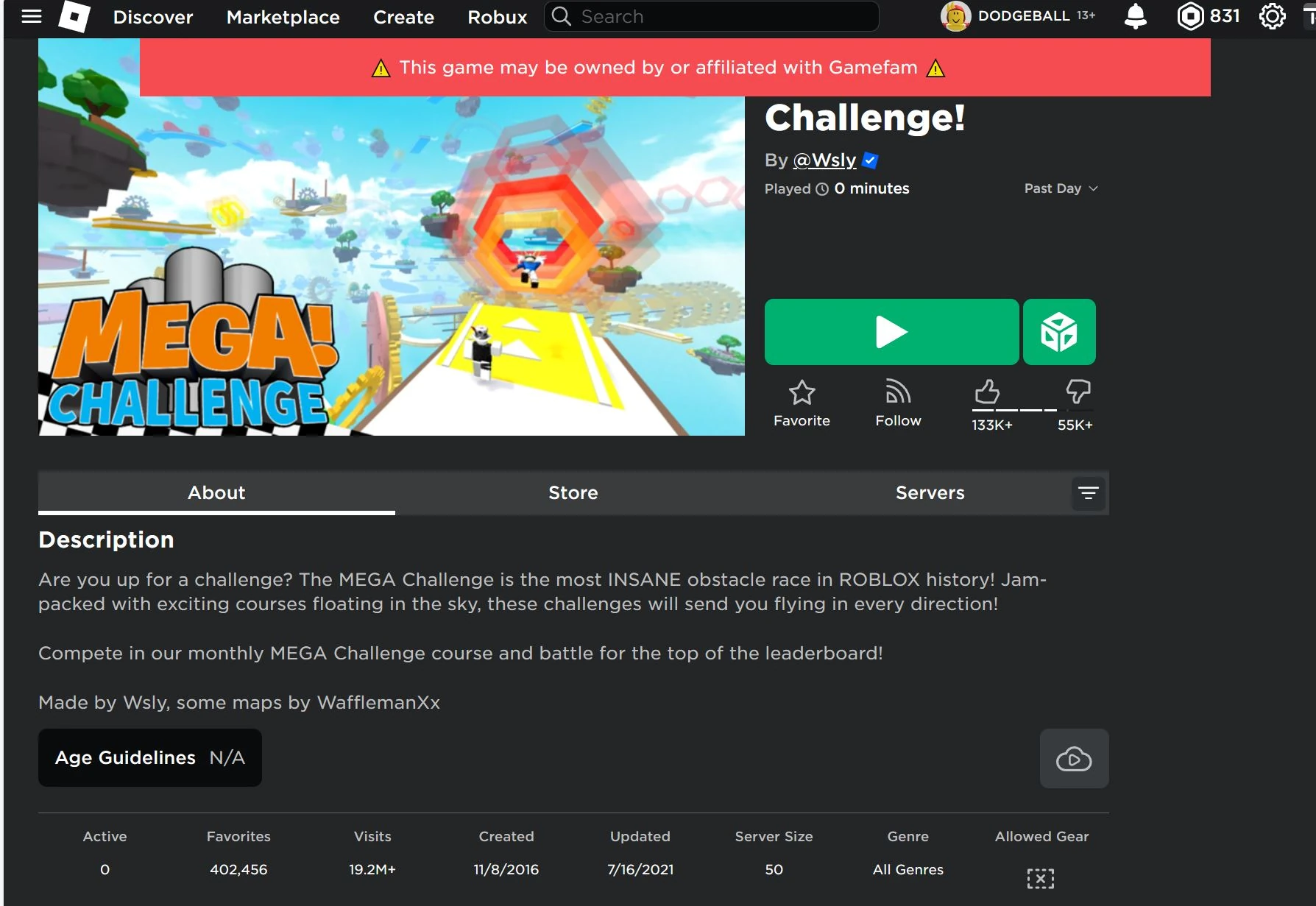 HELP?? WHY DID MY GAMEFAM BLOCKER BLOCK MEGA CHALLENGE NOOO | Fandom