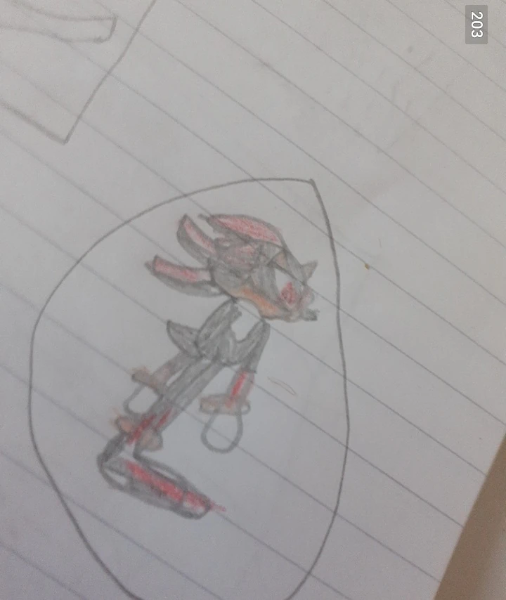 My drawing of shadow the hedgehog from sonic | Fandom