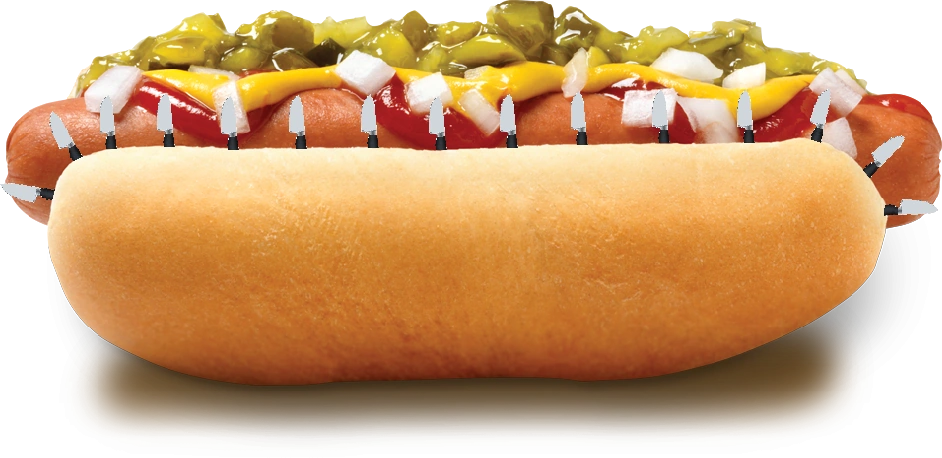 FILTh GAMING;S NOT A KNIFE-LADEN TRAP HOT DOG STAND!!! (not a knife ...