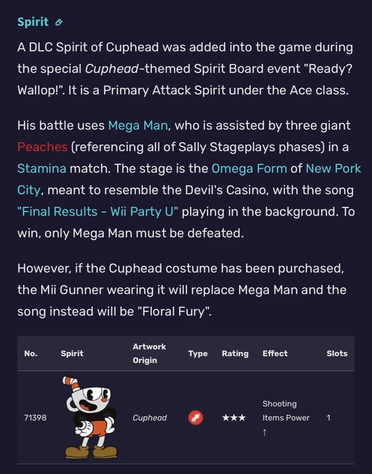 issues with spirit data as infoboxes | Fandom