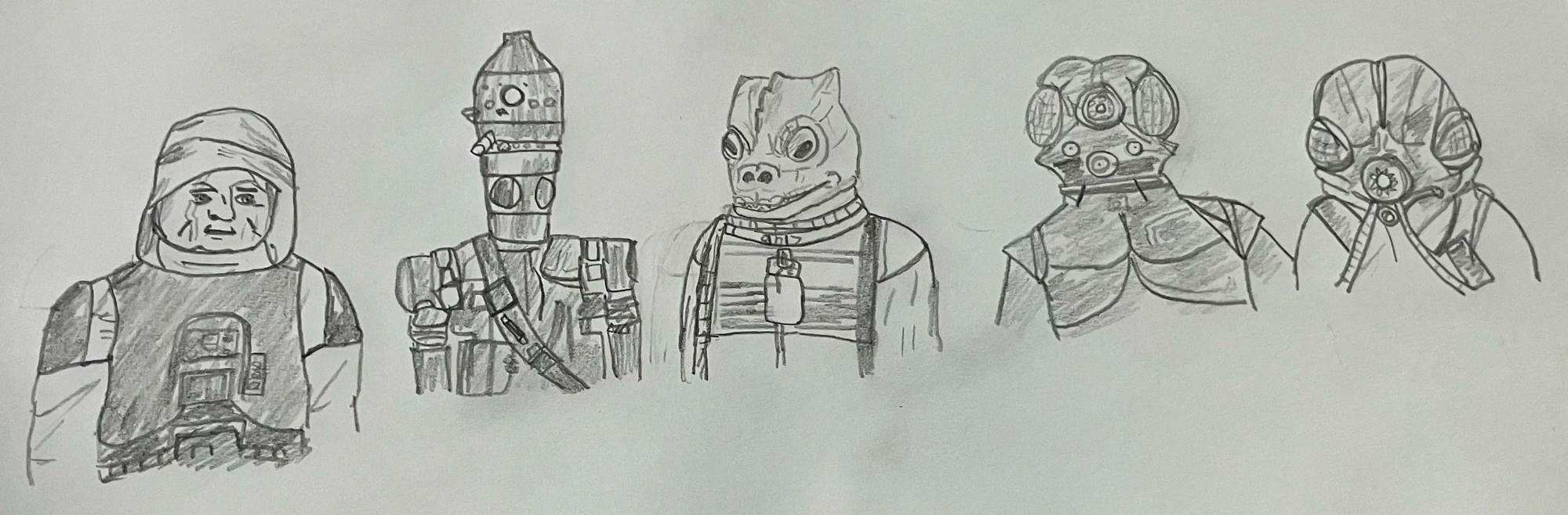 The Bounty Hunters (graphite drawing) | Fandom