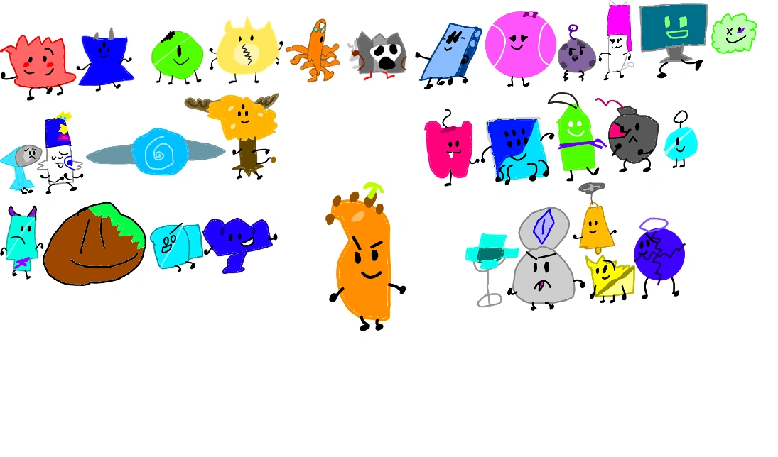 All BFB/TPOT characters as rares/mutated/paradox/radioactive creatures ...